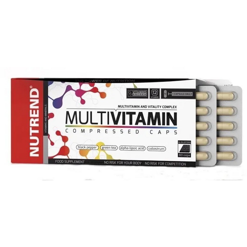 Nutrend Multivitamin Compressed Caps, 60 Capsules,Nutriční ...
