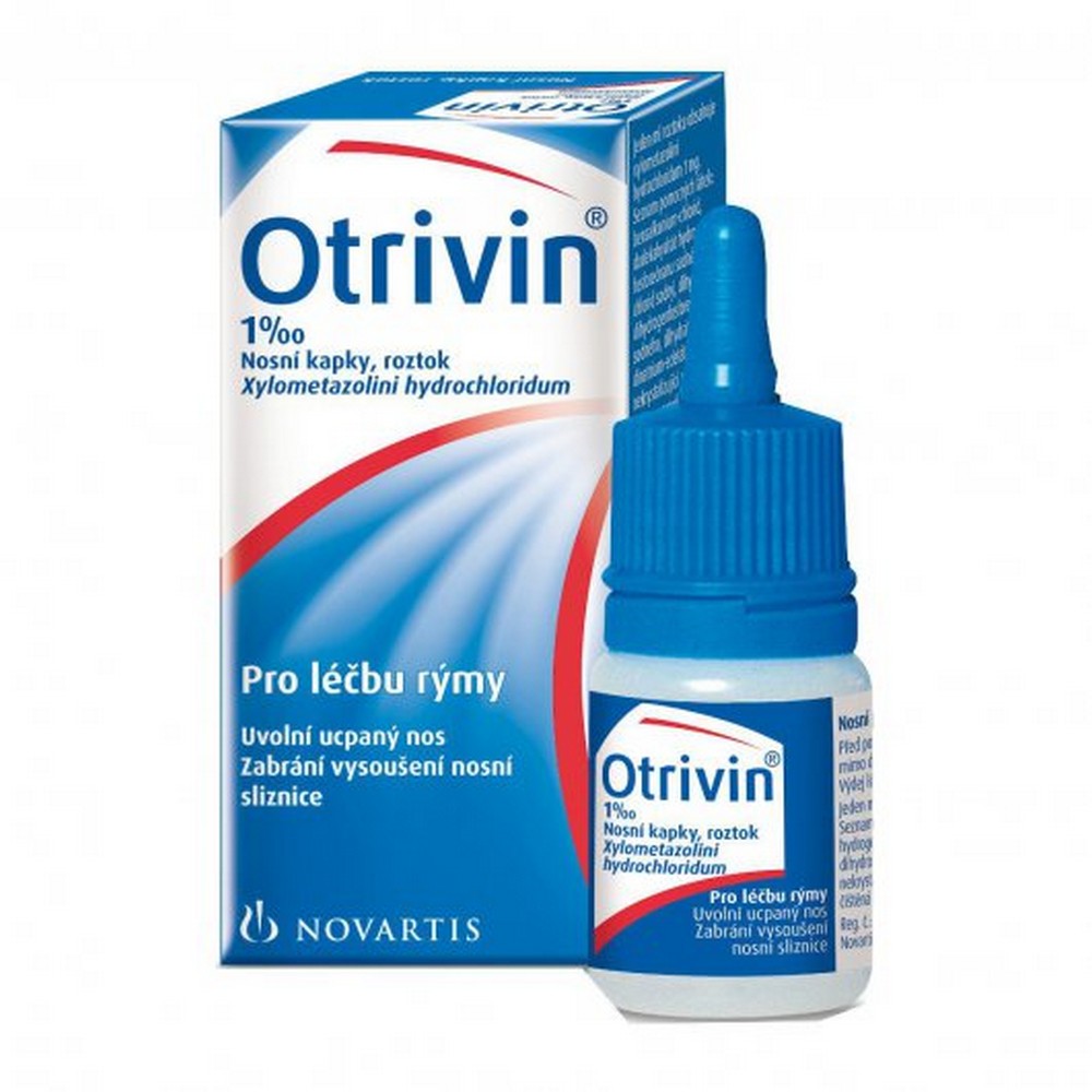 Otrivin 1mg/ml nasal drops 10ml,Otrivin 1 mg/ml nosní kapky 10 ml - Kidsapo