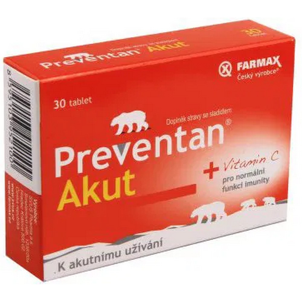 Preventan Acut 30 Tablets,Preventivně 30 Tablet - Kidsapo