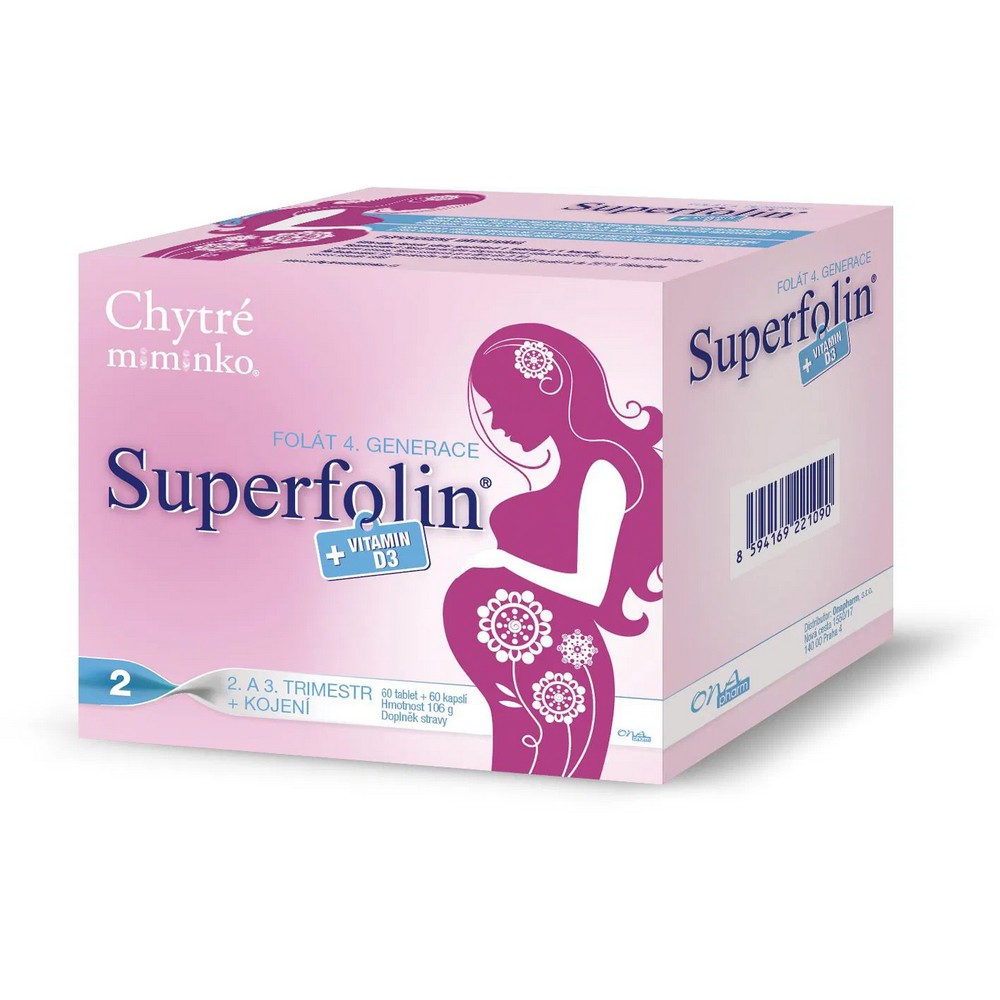 Smart Baby Superfolin 2 MAMA 60 Tablets + 60 Capsules,Smart Baby ...