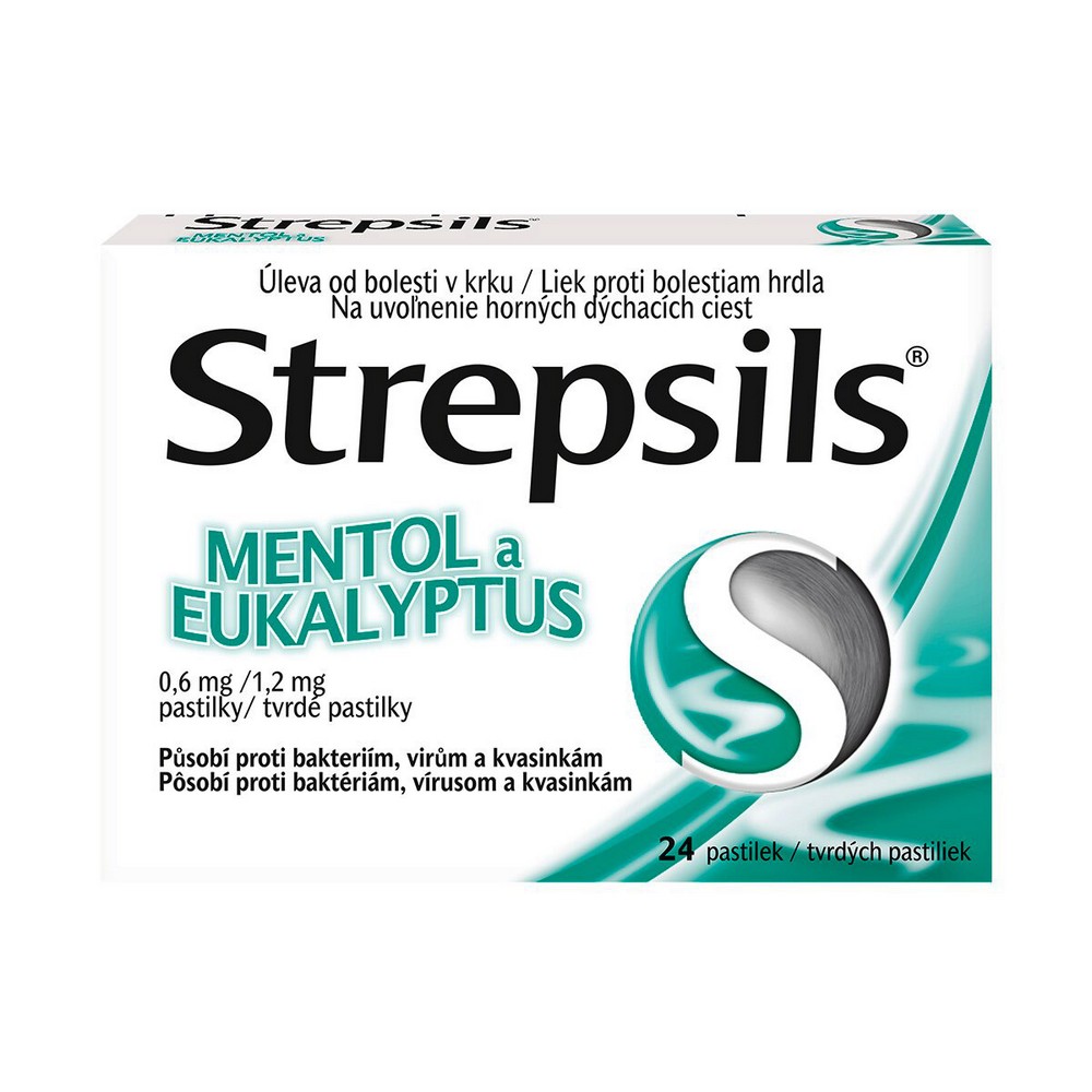 Strepsils Menthol And Eucalyptus 24 pastilles,Strepsils mentol a ...