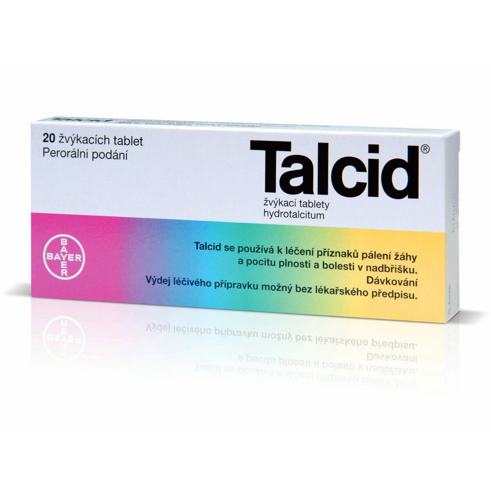 Talcid 500mg 20 chewable tablets,Talcid 500 mg 20 žvýkacích tablet ...