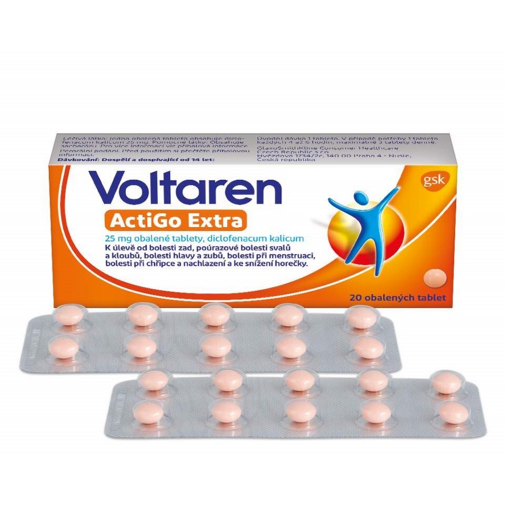 Voltaren Actigo Extra 25mg 20 tablets,Voltaren Actigo extra 25 mg 20 ...